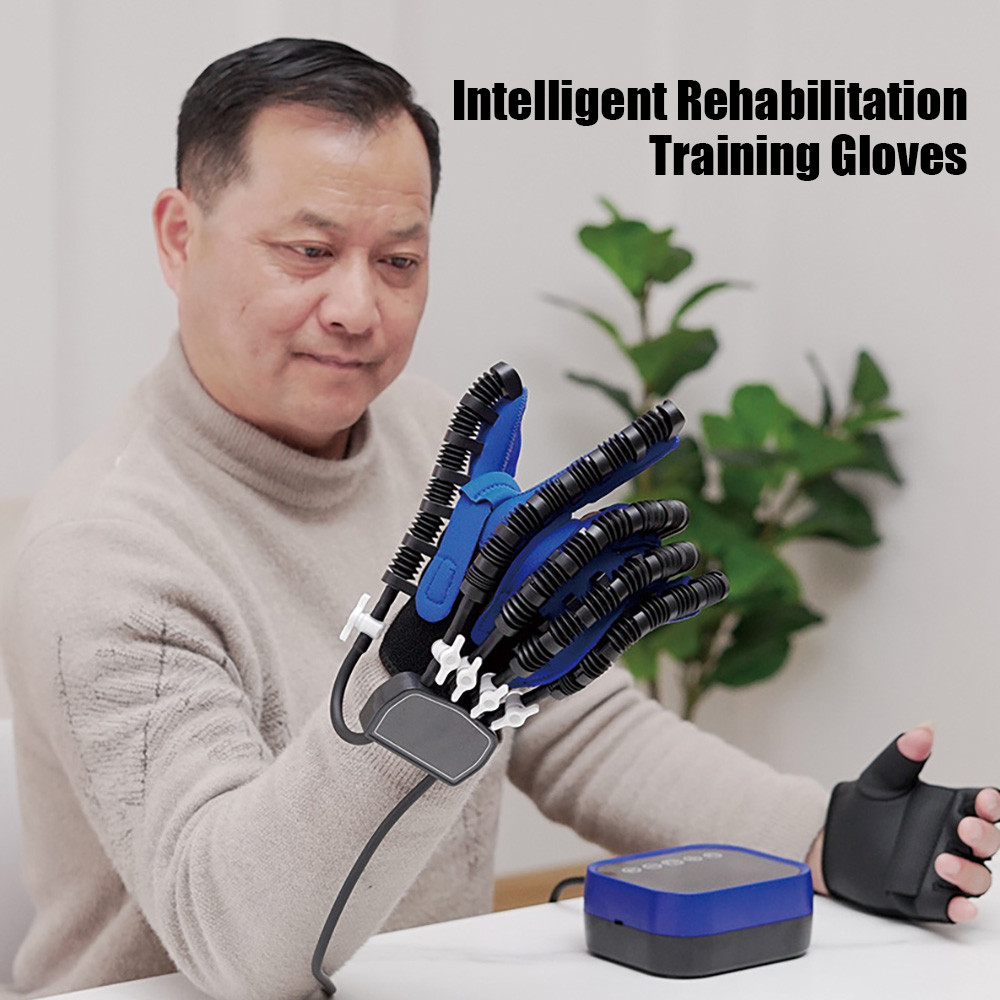 USB Rechargeable Stroke Therapy Gloves Hemiplegia Hand Function ...