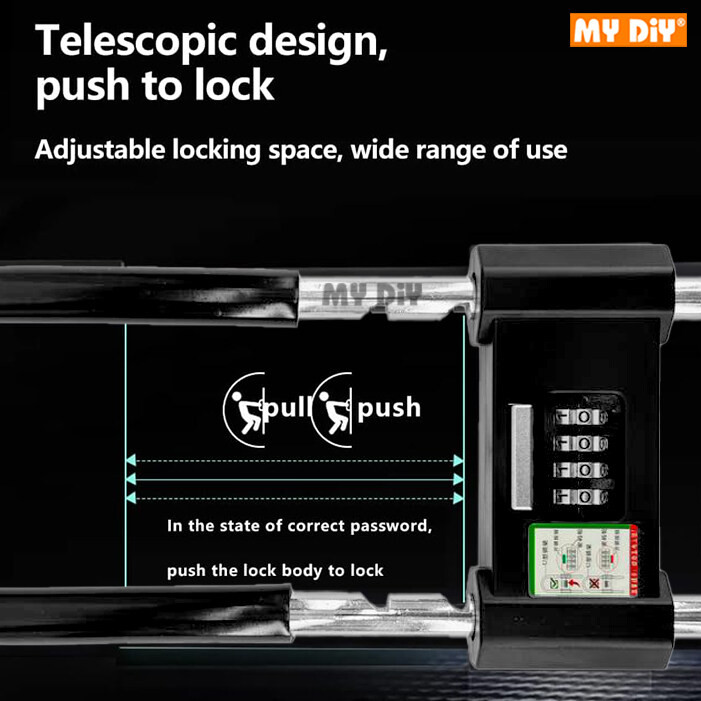 ANTI THEFT LOCKHIGH SECURITY COMBINATION KEYLESS U LOCK / U LOCK ...