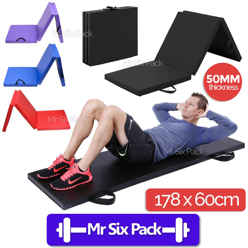 Thick Folding PE Foam Mat Exercise Yoga Gymnastic Tumbling Mattress Gym ...