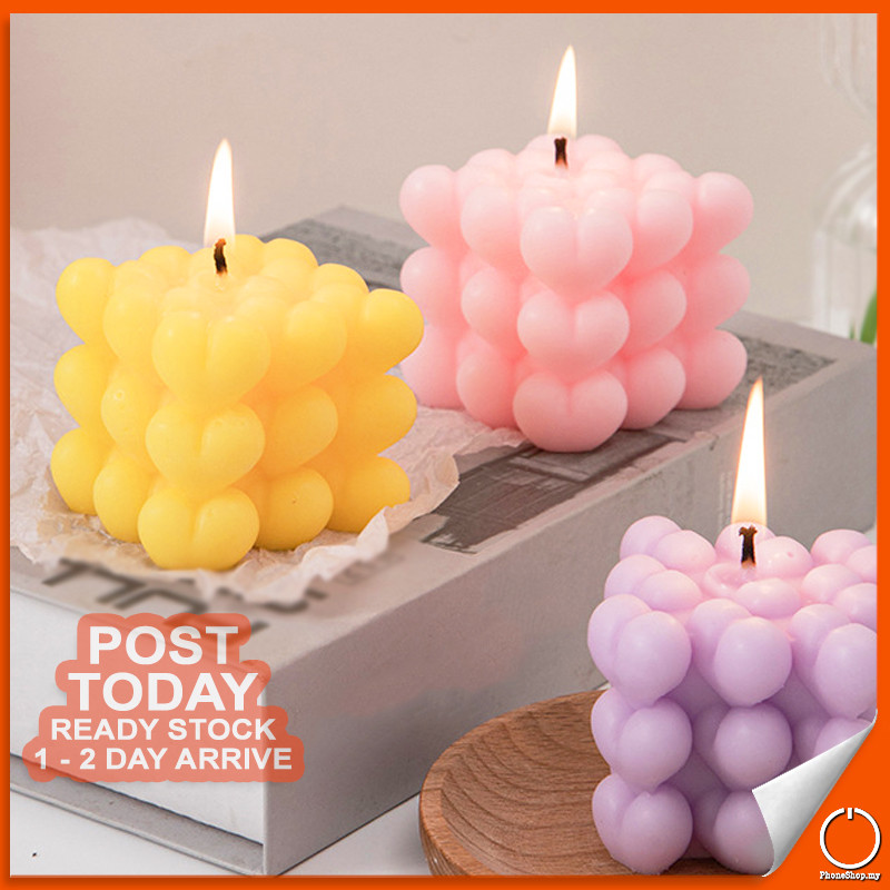 𝐆𝐋𝐀𝐌𝐎𝐔𝐑 𝐆𝐋𝐎𝐖 Ins Style Minimalist Cube Scented Candle Aroma Candles ...
