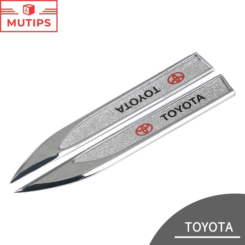 Toyota 2Pcs Car Body Metal Side Fender Stickers For Vios ncp93 Wish ...