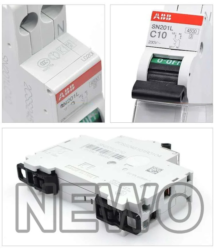 Original ABB Miniature Circuit Breaker SN201L Series C Type 1P+N 6A 10A 16A 20A 25A 32A | Shopee ...