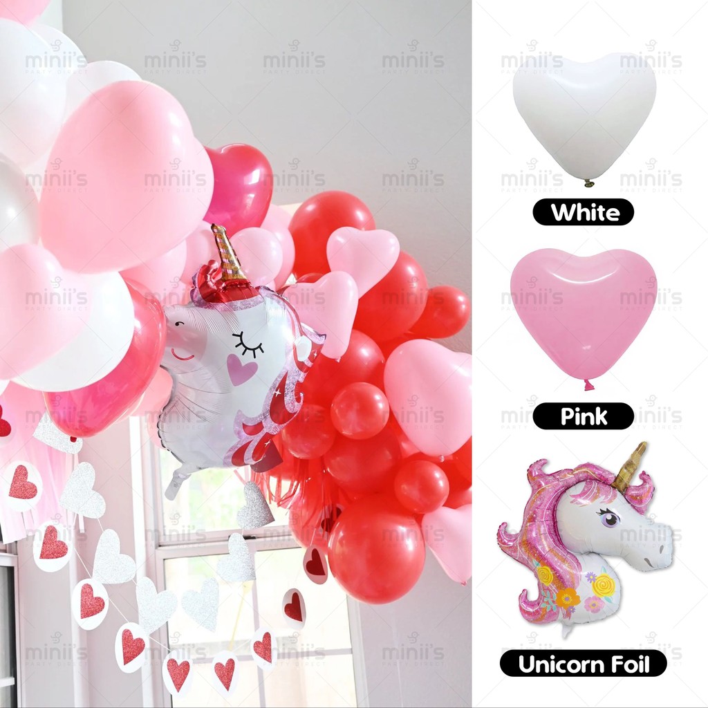 MINIIS 10 Inch Heart Shape Love Shape Latex Balloons for Valentines Day ...