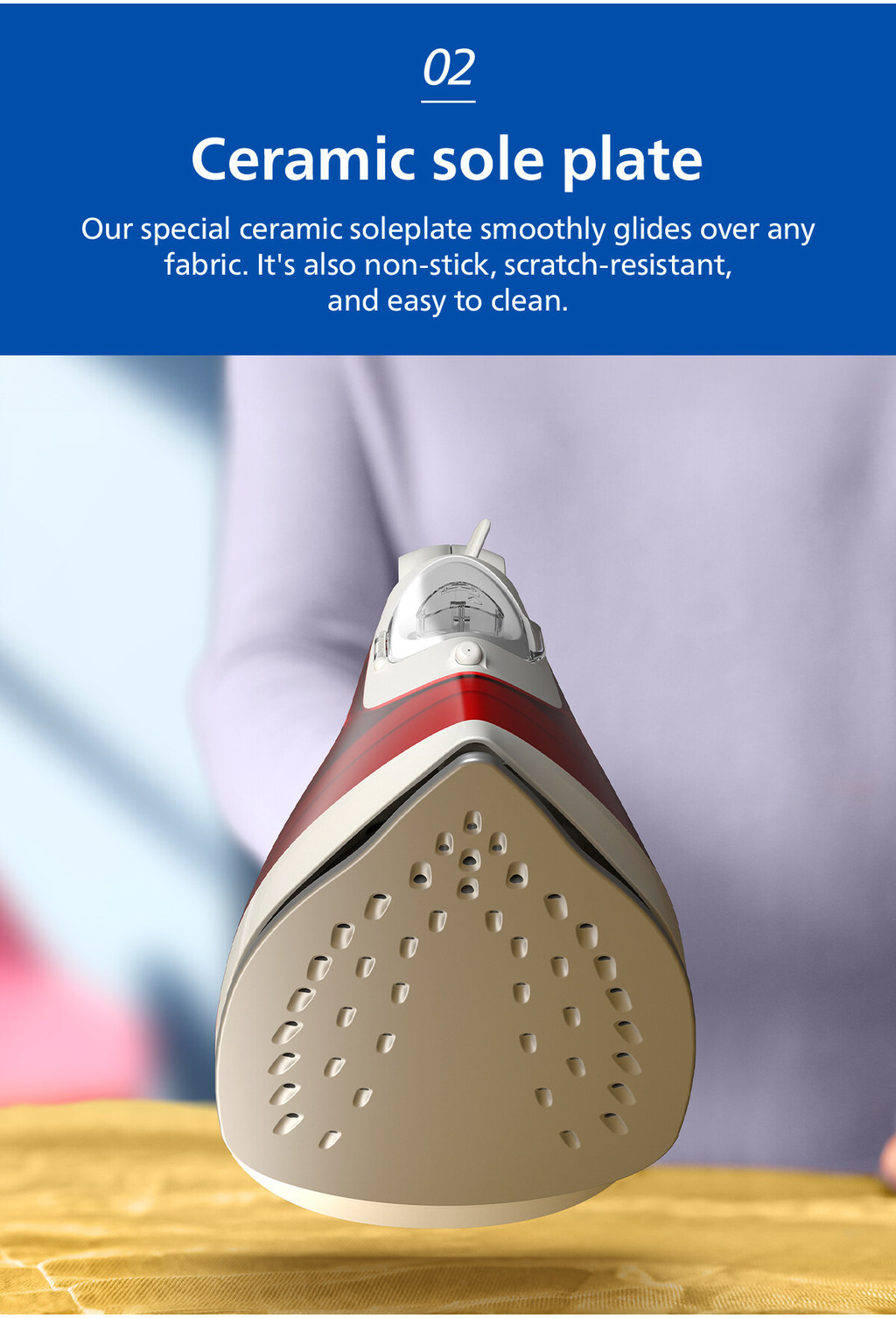 [NEW] PHILIPS Steam Iron 2000 Series with Ceramic Soleplate (DST2010 ...