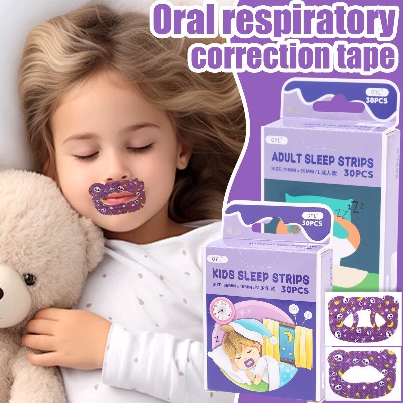30 Pcs Mouth Breathing Stickers - Respiratory Correction Patch - Anti-Snoring Paster - Portable ...