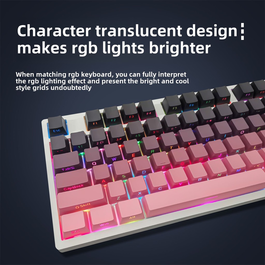 Polar Day/Blackberry Keycaps PBT Sublimation Keycap Side Engraved ...