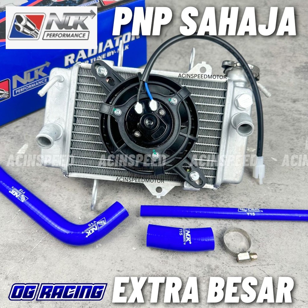 NLK PERFORMANCE RADIATOR BESAR WITH FAN 450 ML/ NLK RADIATOR Y15ZR Y16 ...