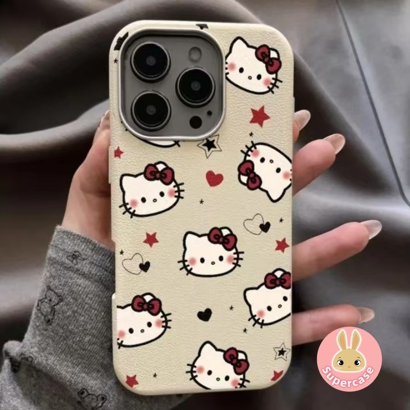 PU Leather Hello Kitty Phone Case For Redmi 15 15C A5 Note 15 14 Pro 14S 11 K80 Pro Turbo 4 Pro ...