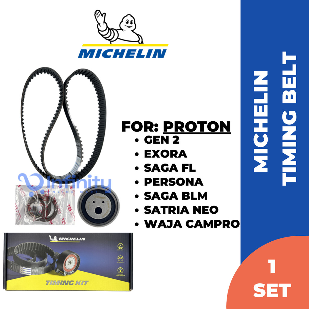 MICHELIN Timing Belt Set Proton Saga BLM/ Gen2/ Persona/ Exora/ Waja ...