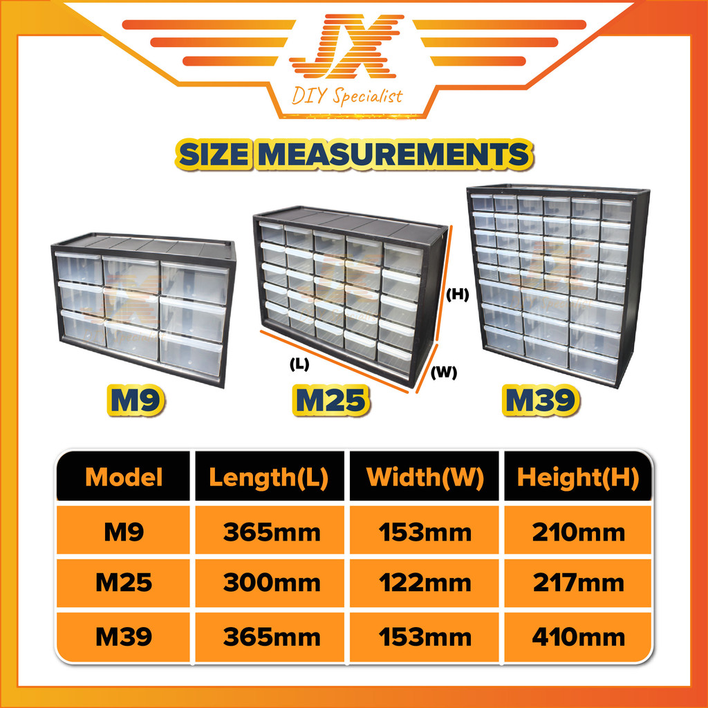 Multipurpose 9 Compartment Storage Drawer Cabinets Almari Hardware ...