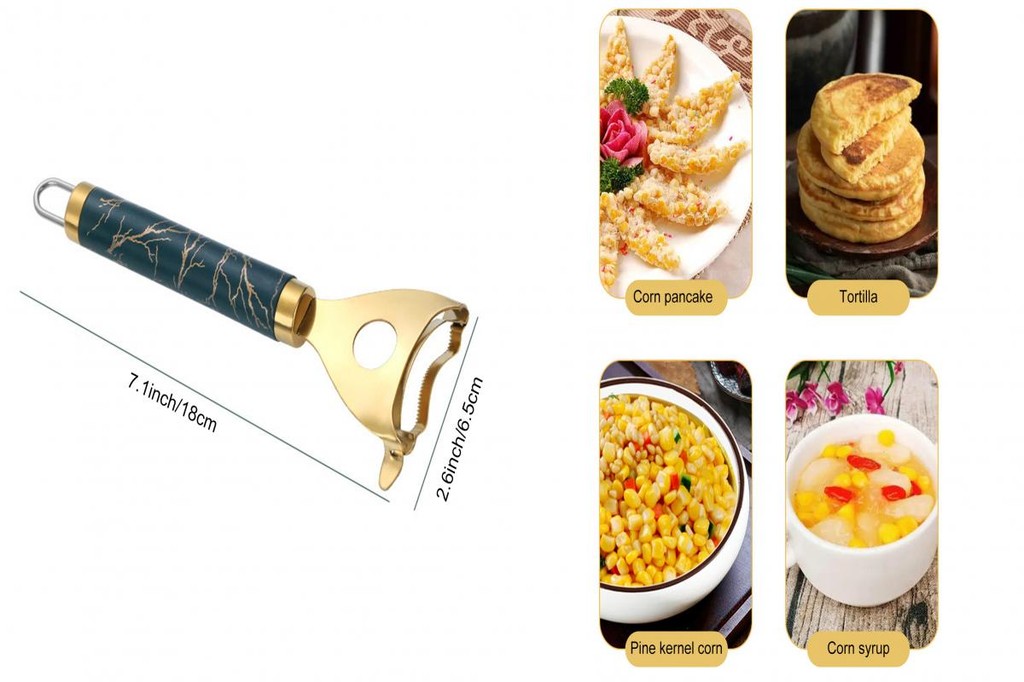 livecity| Stainless Steel Corn Peeler Corn Cob Stripper Tool Easy-to ...