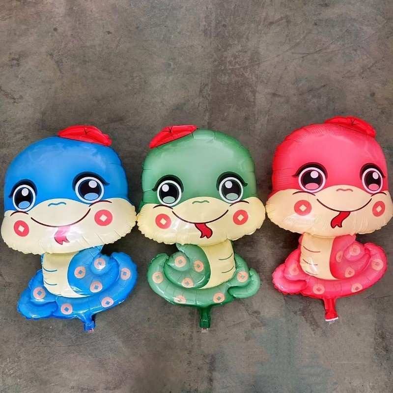 Chinese Snake Baby Balloons 2025 Zodiac Snake Floating Balloon New Year ...