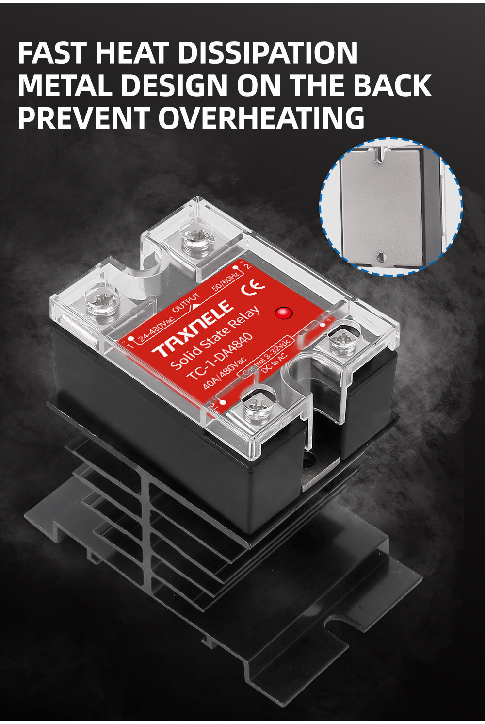 TAXNELE SSR 10A 25A 40A DD DA AA Solid State Relay Module for PID ...