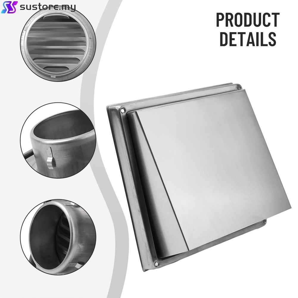 [Super]100mm Wall Air Vent Extract Valve Grille Ducting Cover ...
