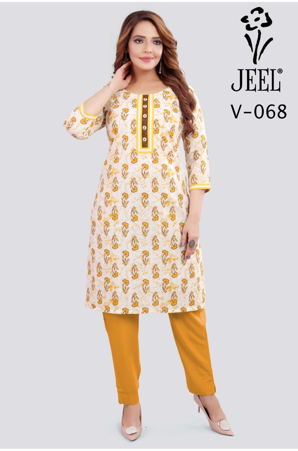 JEEL Kurti (Varnika) for Casual and Office Wear Tops Only V Series ...