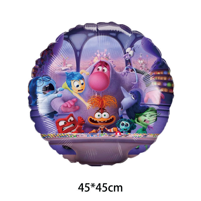 Inside Out 2 Cartoon Animation Anger and Disgust Character Balloon Set ...