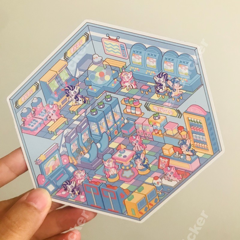 SugarSticker Little Pony Character Series 4 Styles Stickers Waterproof ...