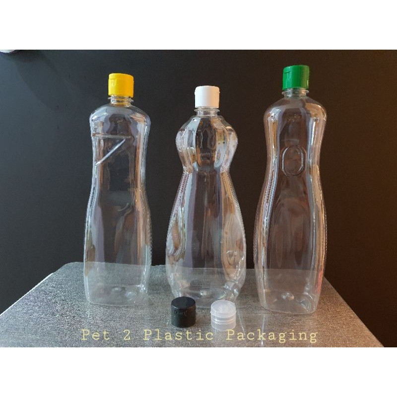 in stock PET 2 1000ML (1 Litre) Empty Detergent Bottle With Flip Top ...