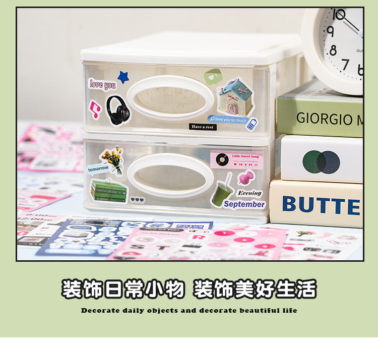 Instagrammable Aesthetic Die-Cut Sticker Book - Journal & Scrapbbok ...
