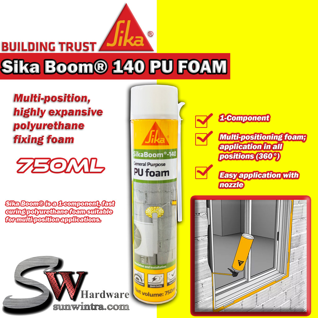 SIKA Boom®-140 Multi-purpose expansive polyurethane foam PU FOAM SIKA ...