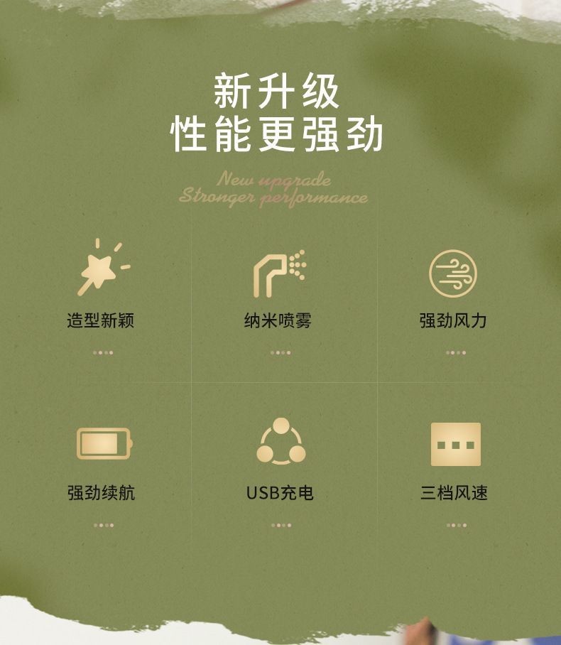 冷風納米風扇 製冷風扇 噴霧風扇 風扇 噴霧冷風扇 2025 New Style Little Fox Cold Air Nano Spray ...