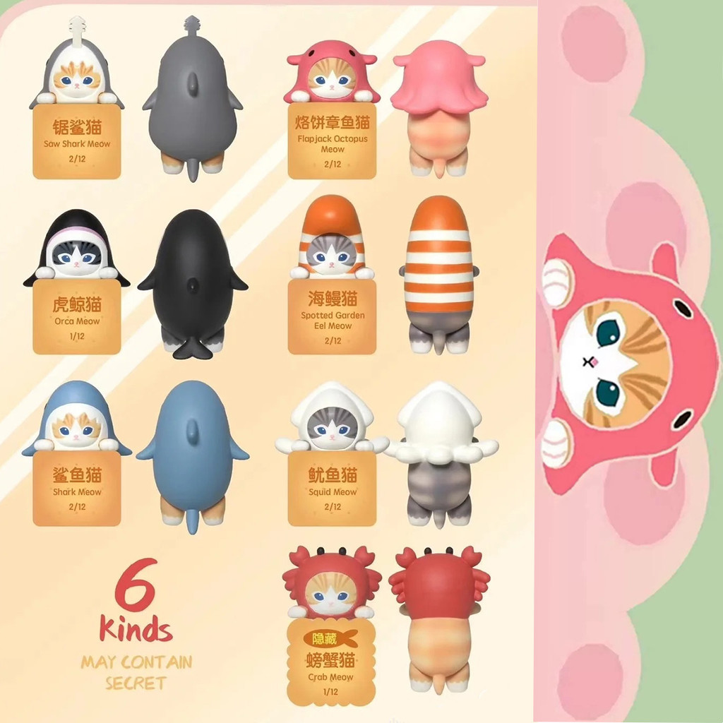 Shark Cat Series Sonny Angel Mofusand Hippers Phone Car Computer ...
