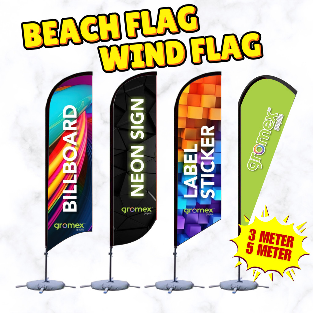 Wind flag beach Flag Bali style flag with waterbag outdoor standing ...