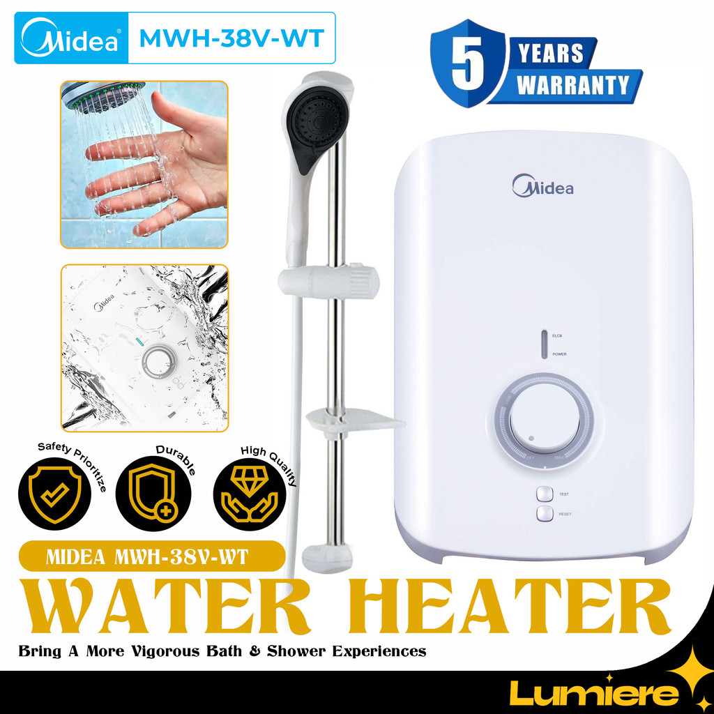 MIDEA Water Heater MWH-38V Instant Water Heater Without Pump Original ...