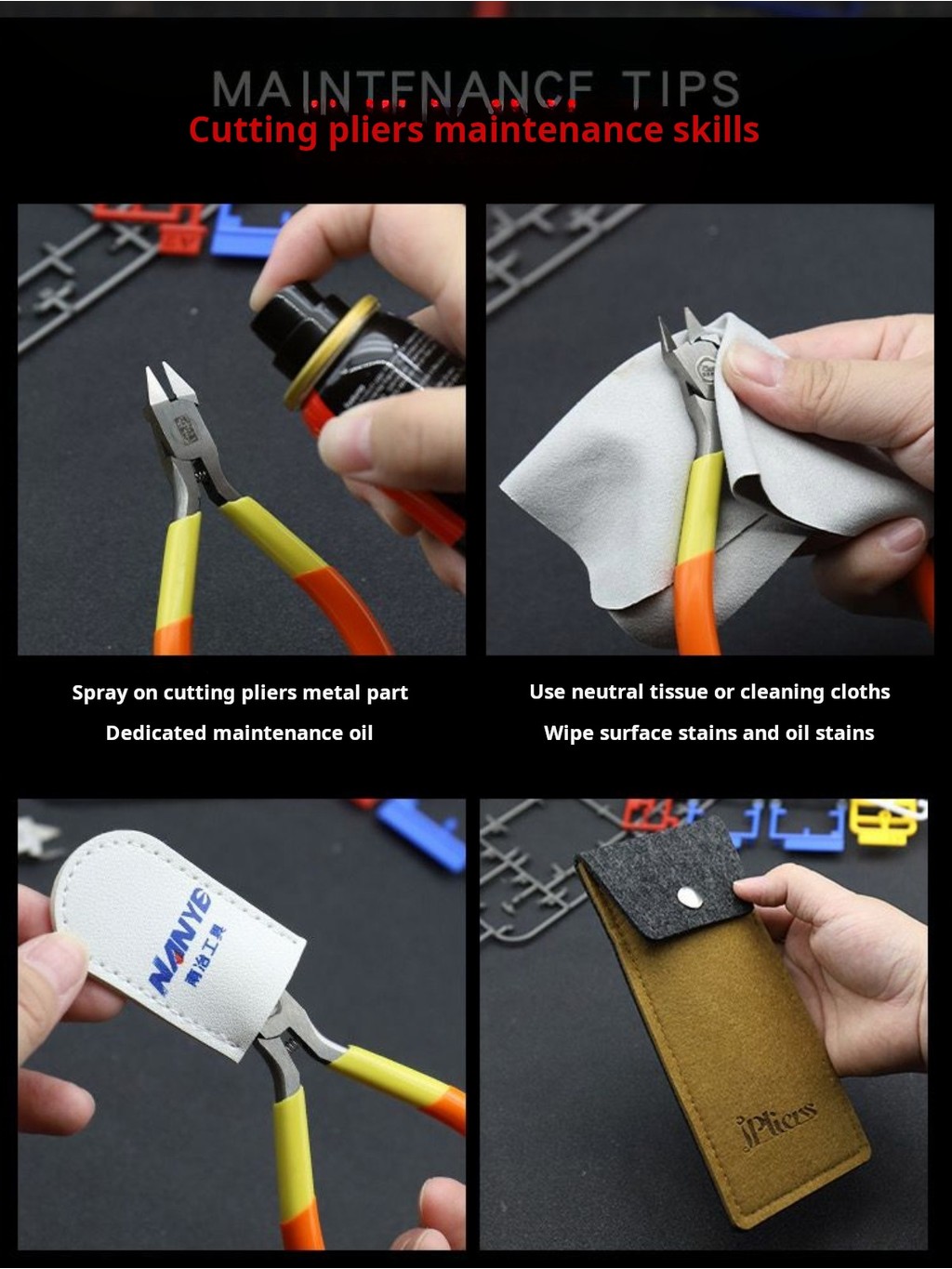 Durable Sharp Single Blade Flush Cutter Pliers Cut Flat Ultra thin ...