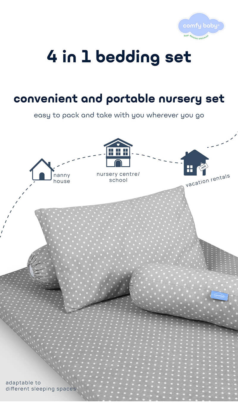 Comfy Living 4in1 Bedding Set (include Pillow + Bolster + Mattress ...