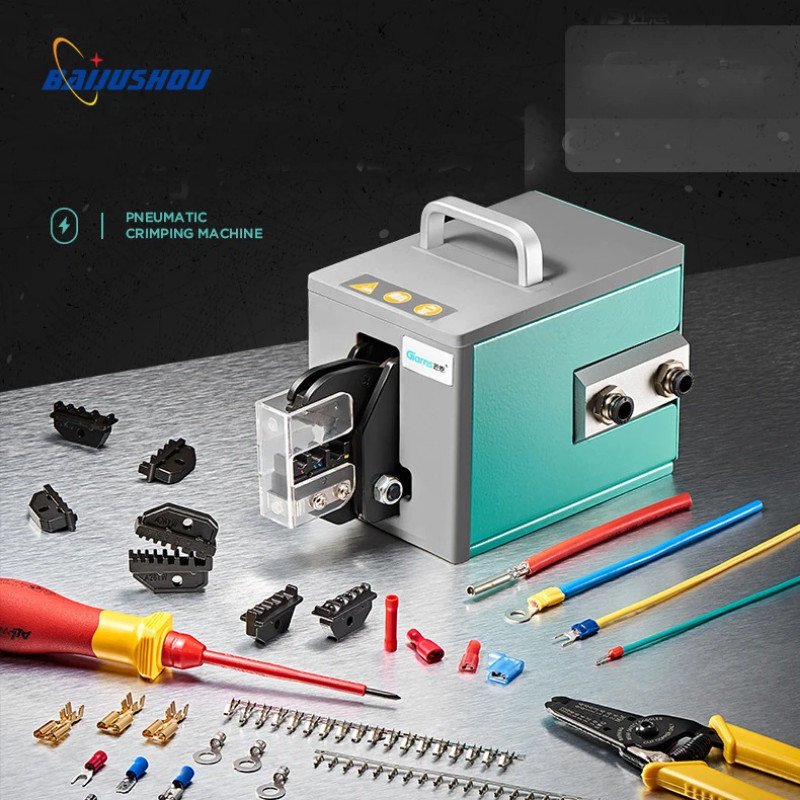 10A Pneumatic Terminal Crimping Machine, Cold Crimping Terminal Copper ...