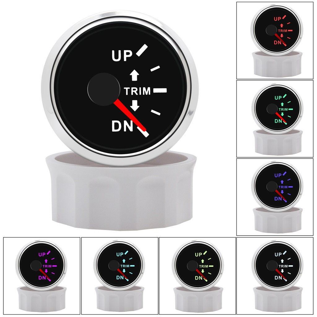 HD 52mm Boat Marine Trim Meter UP-DN Trim Tilt Indicator Meter 2 Inch ...
