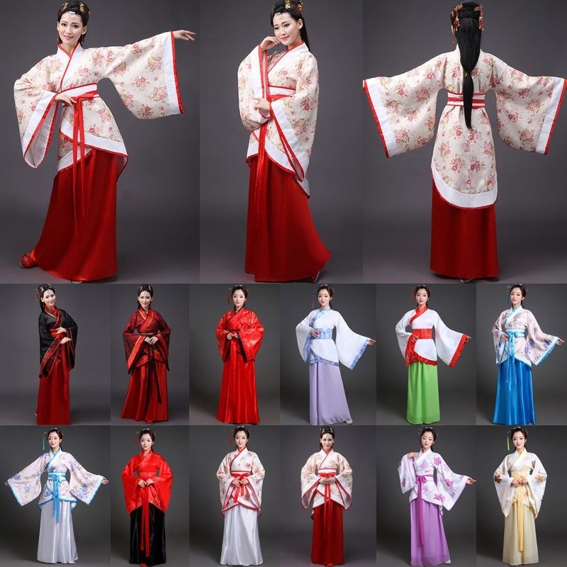 ZST Traditional Ancient Chinese Dress Woman Tang Dynasty Dress Fairy ...