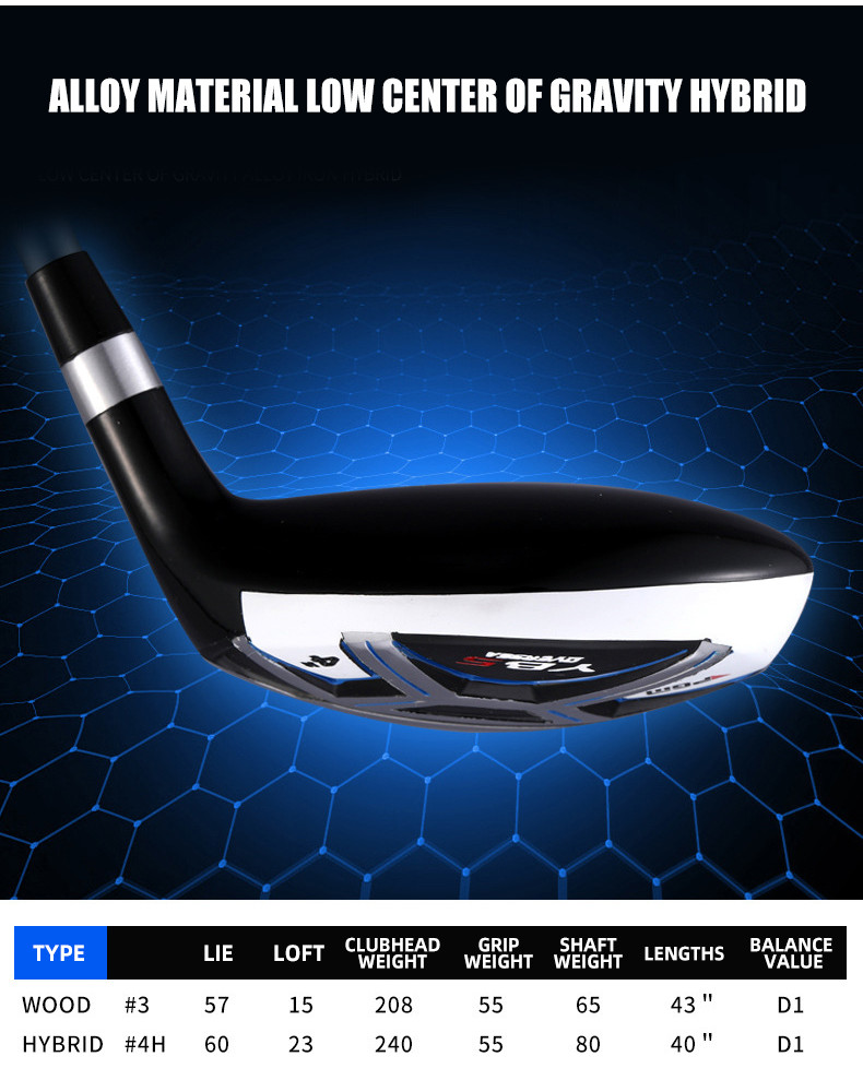 PGM Beginner large sweet spot 11pcs right handed men golf club set with ...