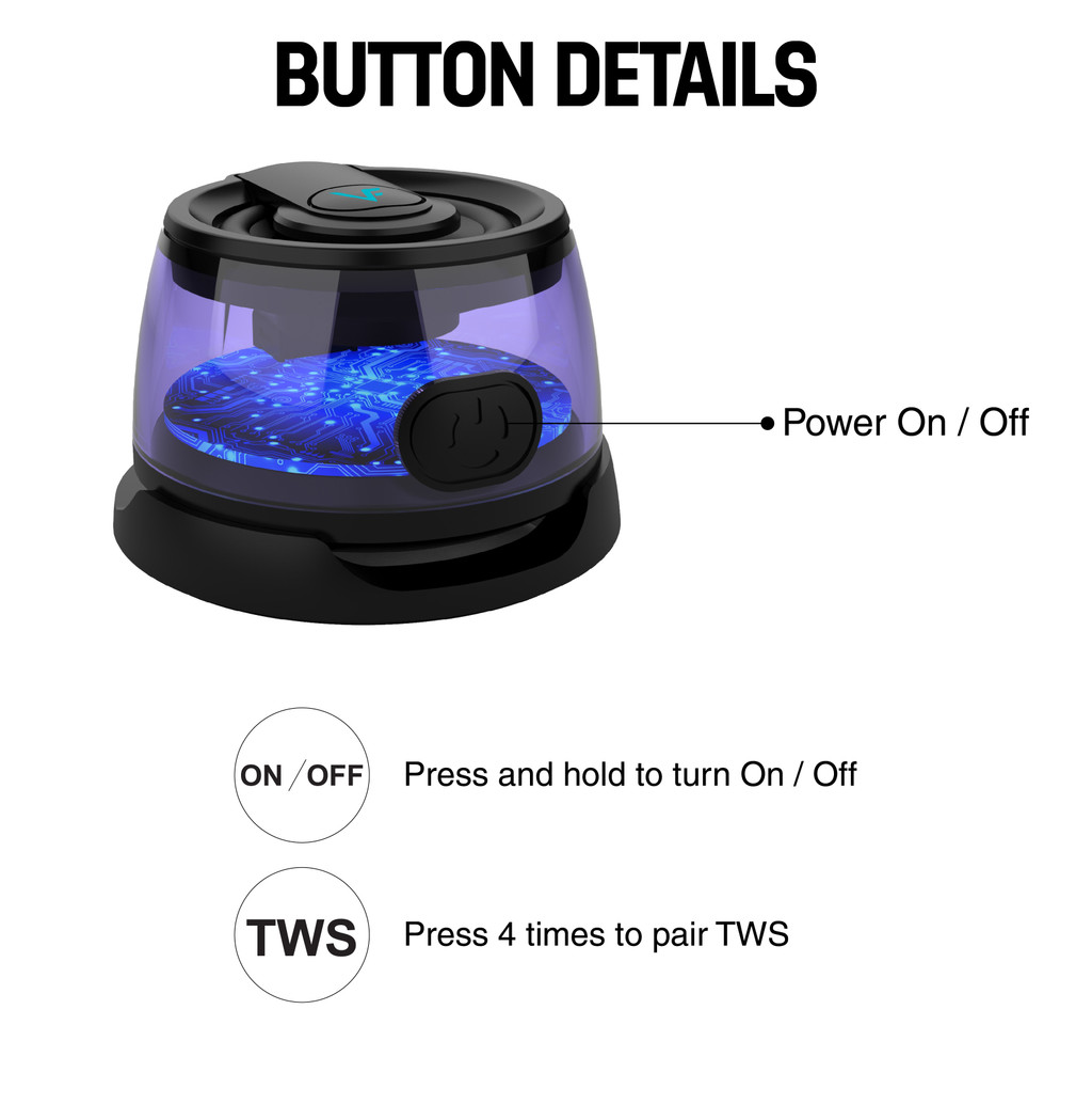 Vinnfier Tango Neo 3 BT Magnetic Portable Bluetooth Speaker Mini ...
