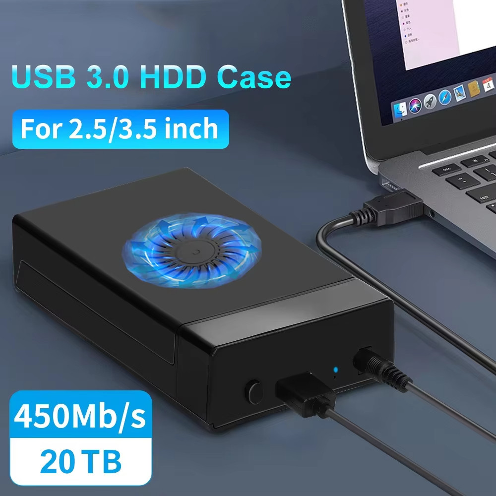 External Hard Drive Enclosure 2.5/3. 5 Inch SSD External Hard Drive Box ...