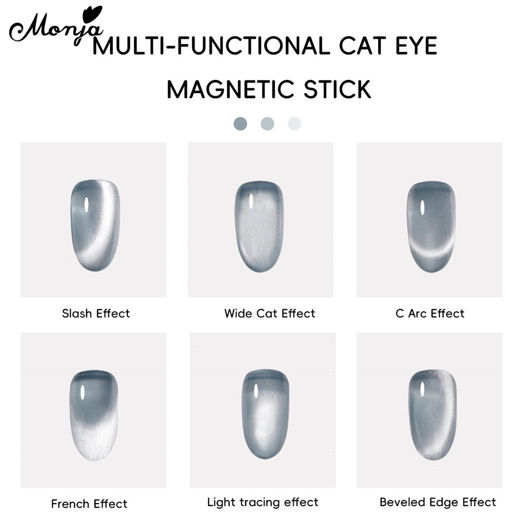 Monja Small Magic Wand Nail Art Magnet Stick Double Head Magnetic Rod ...