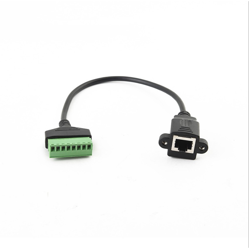 In Stock Rj45 Connector Network Adapter Rj45 Ethernet Extender 8p8c Female Jack To 8 Pin Screw
