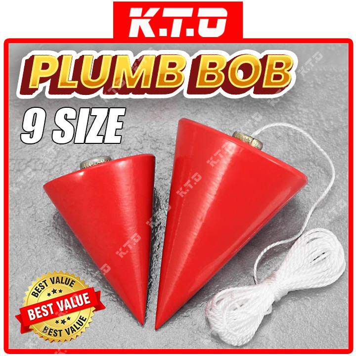 100g - 1000g Plumb Bob / Plumet Household Hanging Leveling Inspection ...