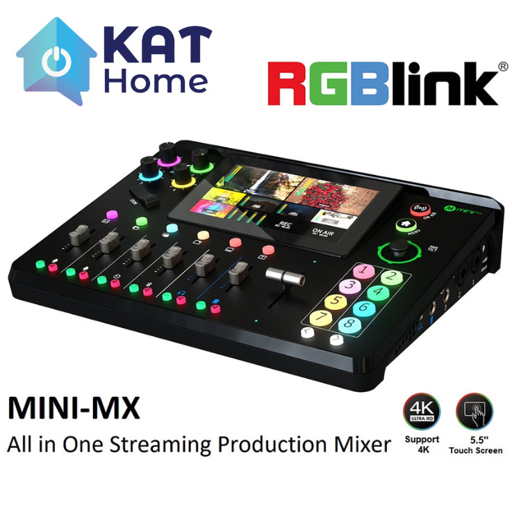 RGBLINK MINI-MX ALL IN ONE STREAMING PRODUCTION MIXER 4K MULTI-CHANNEL ...