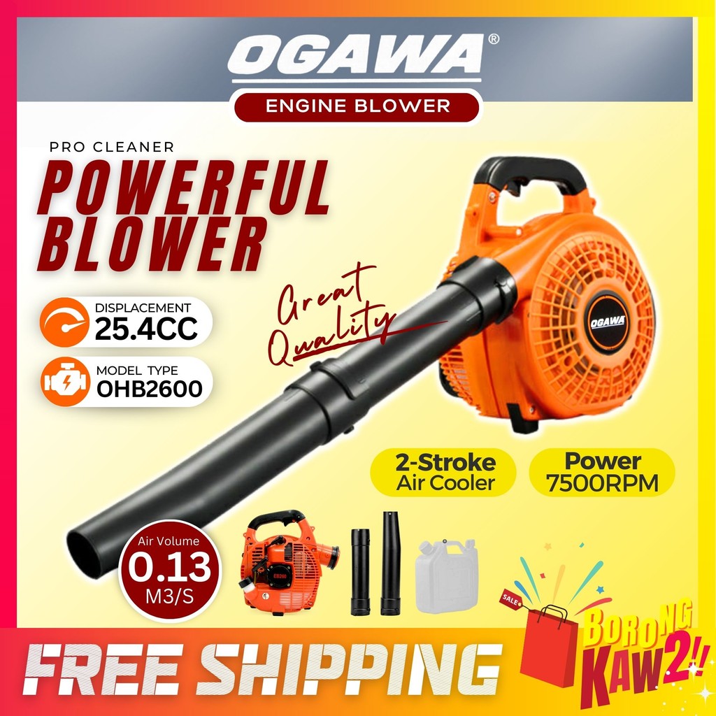 OGAWA OHB2600 Hand Blower Leaf Blower Angin Petrol Air Blower Cordless Blower Machine 25.4CC ...