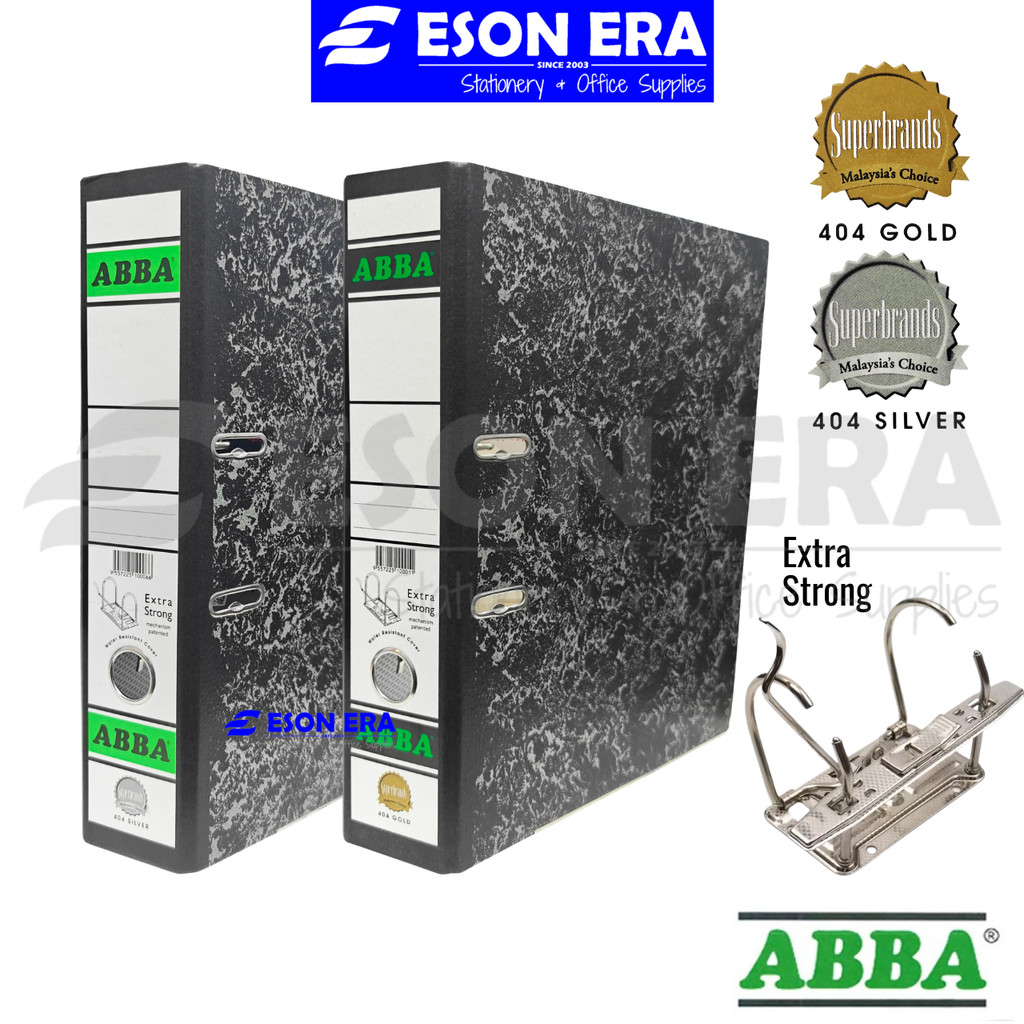 Abba Lever Arch File 3" 75mm 404 Gold/Silver | Shopee Malaysia