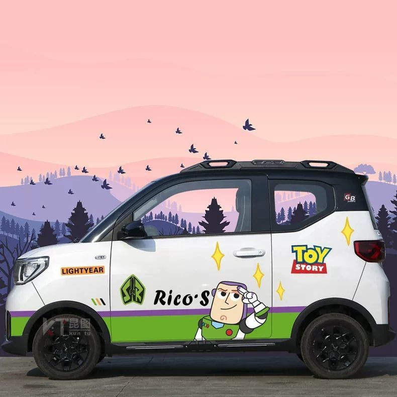 Wuling Miniev Bass Lightyear Car Stickers, Macaron Decoration ...
