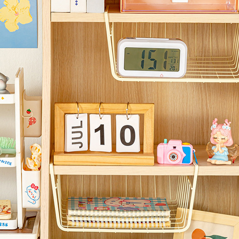 𝗨𝗧𝗜𝗟𝗜𝗭𝗘 𝗦𝗣𝗔𝗖𝗘 》 Under Table Shelf Hanging Rack Kitchen Pantry Storage ...