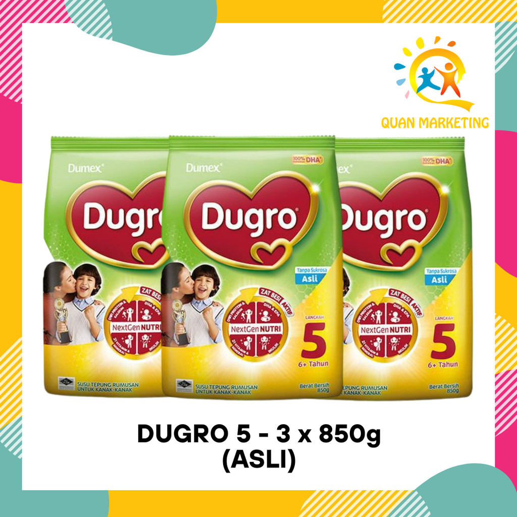 Dumex Dugro 5 - Original (850g x 3 packs) | Shopee Malaysia