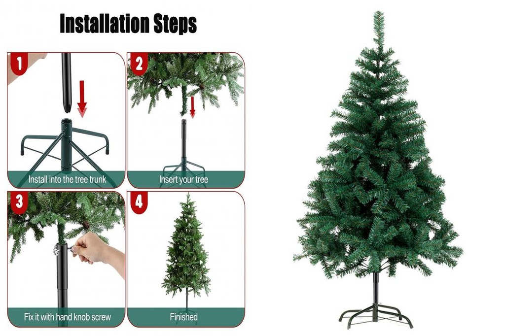 Durable Metal Christmas Tree Stand Extension Sturdy Christmas Tree ...