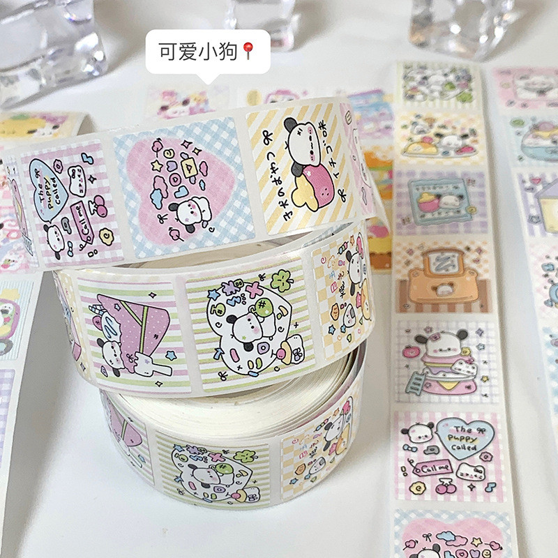 Cartoon Cartoon Character Roll Sticker Ins Handbook Seal Sticker ...