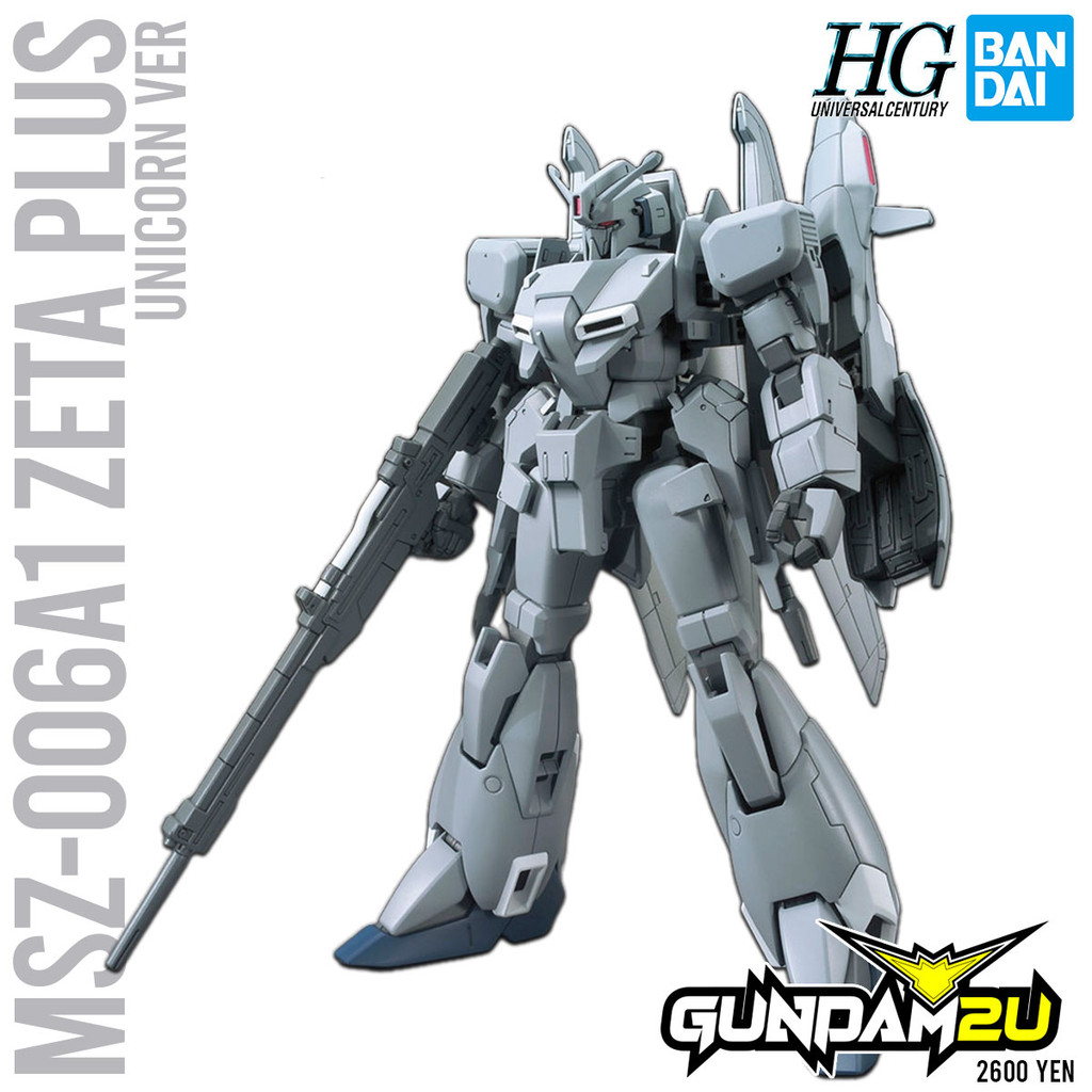 BANDAI HG 1/144 MSZ-006A1 Zeta Plus - Plastic Model Kit HGUC 182 Gundam UC - Gundam2U | Shopee ...