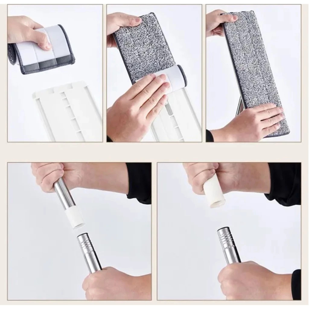 45cm Oversized Panel Squeeze Mop 360 Degree Rotating Folding Mop ...