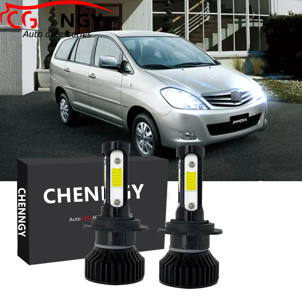 Accessory For Toyota Innova 2006 To 2011 2012 (Head Lamps - V4 LED Bulb ...